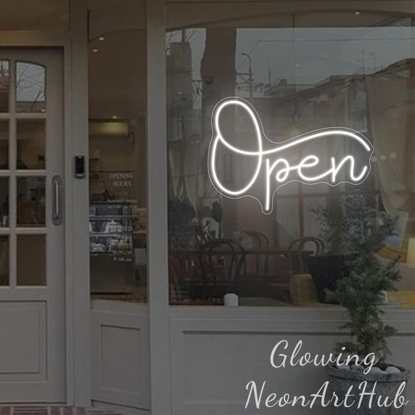 Open Neon Sign Neon Open Sign Business Logo Open Led Sign Welcome Sign ...