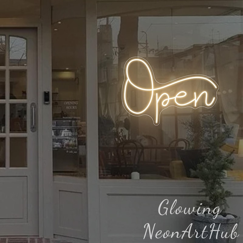 Pink Open Sign - Etsy