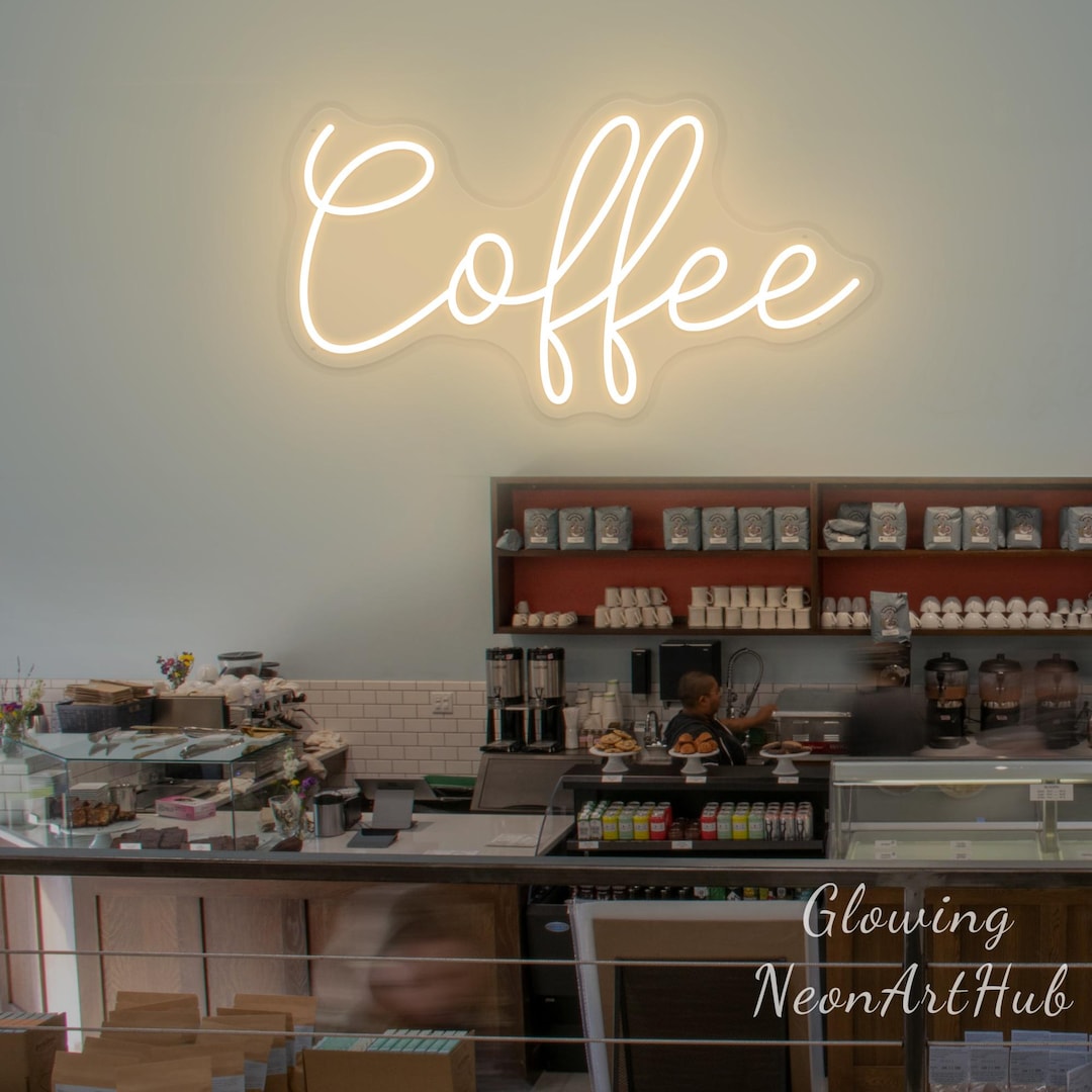 Coffee Neon Sign Personalized Coffee Sign Business Neon Signs Coffee ...