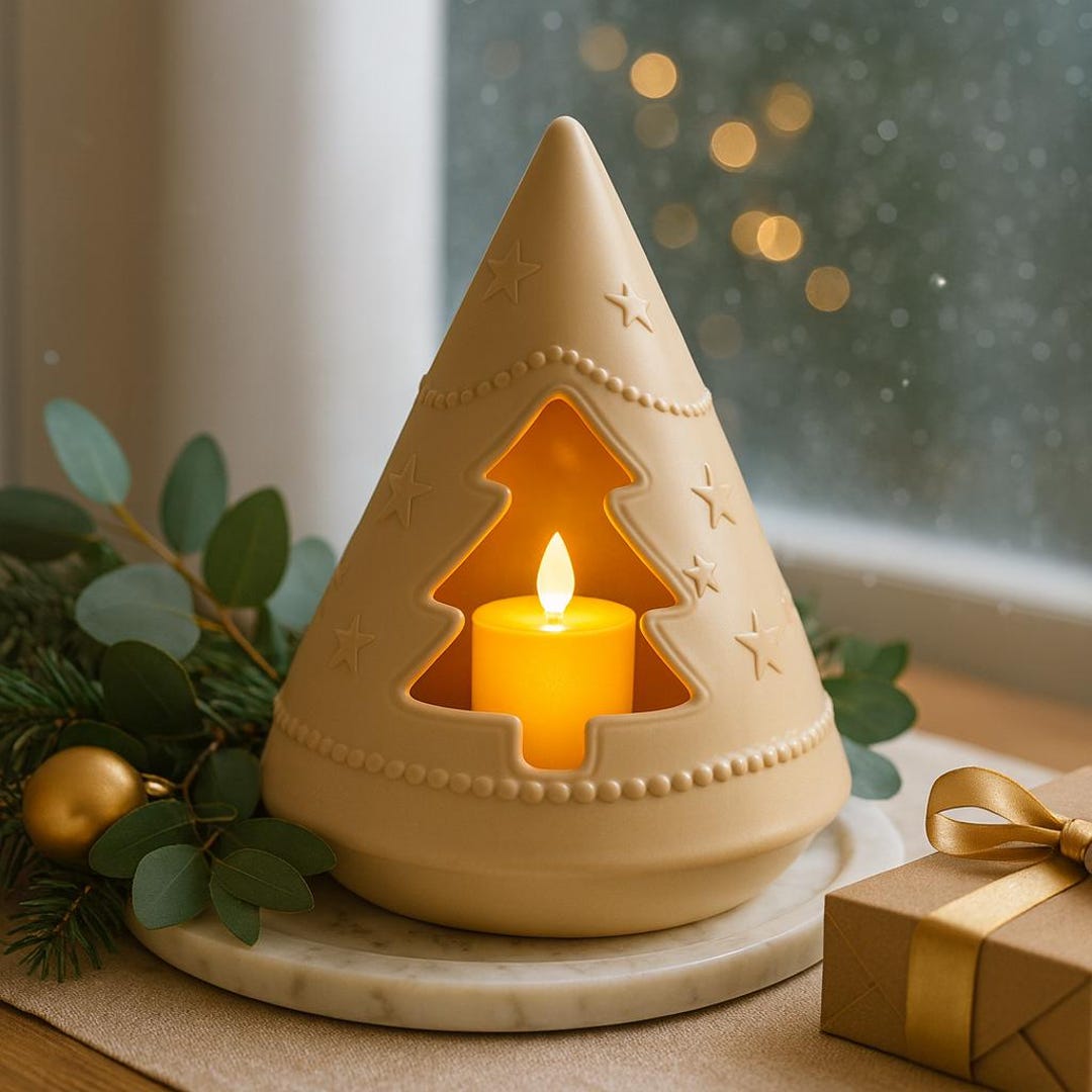 Minimalist Christmas Tree Luminary, 3D Print STL/OBJ (digital Download ...