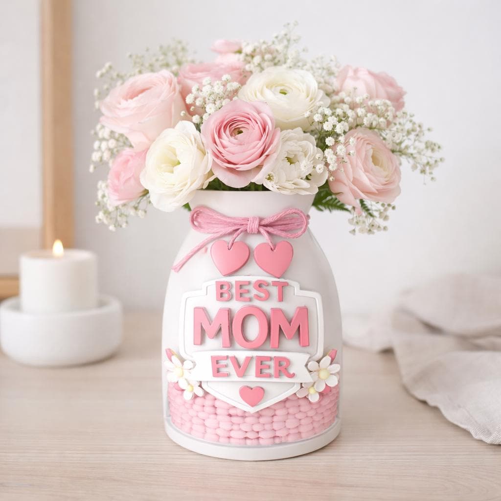 Mother’s Day Best Mom Ever Vase STL OBJ 3MF 3D Printing Files | Gift ...