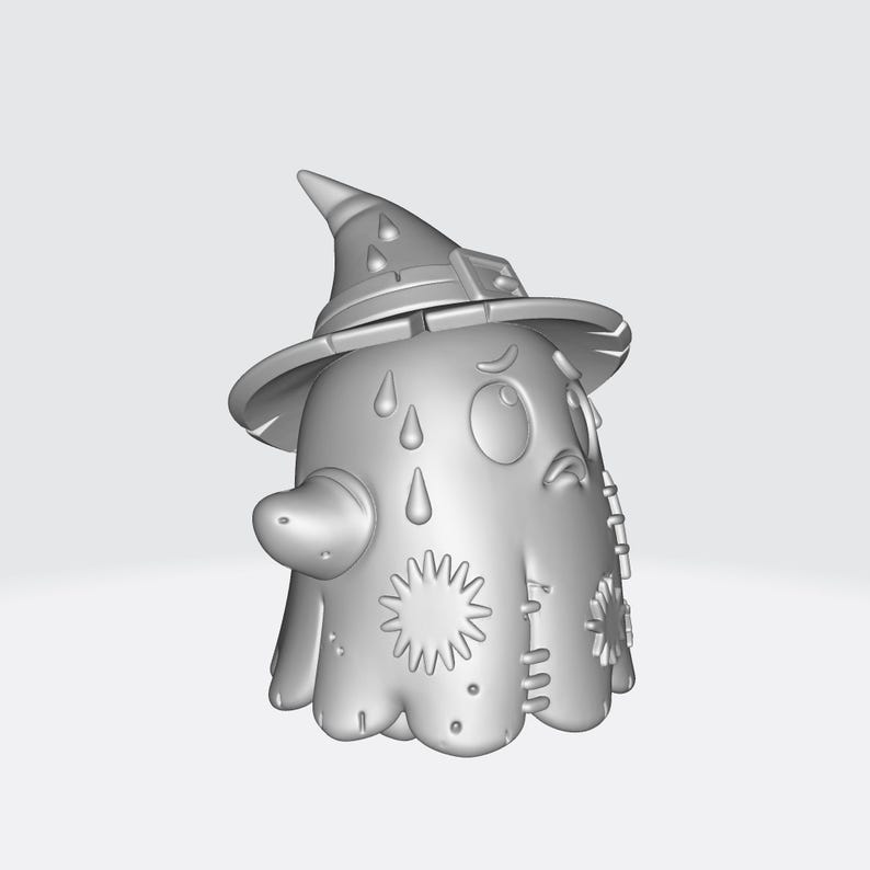 Kawaii Ghost Wizard 3D Model, Halloween Figurine (STL/OBJ) - Etsy Australia