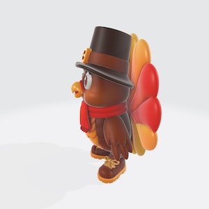 3D Baby Turkey Model, Thanksgiving Decor STL/OBJ (digital Download) - Etsy