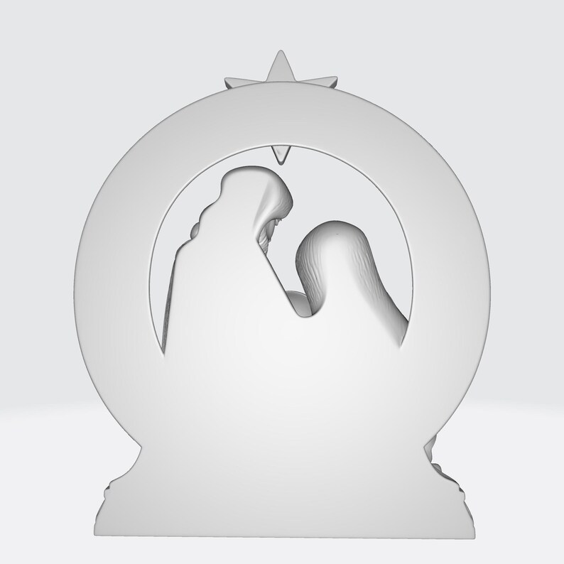 3D Printing Christmas Nativity Scene, Holy Family Ornament (STL/OBJ ...