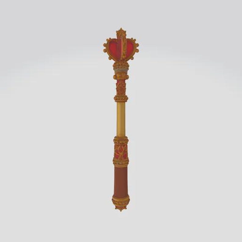 Royal Scepter 3D Model: Cosplay Prop, Medieval Wand (digital Download ...