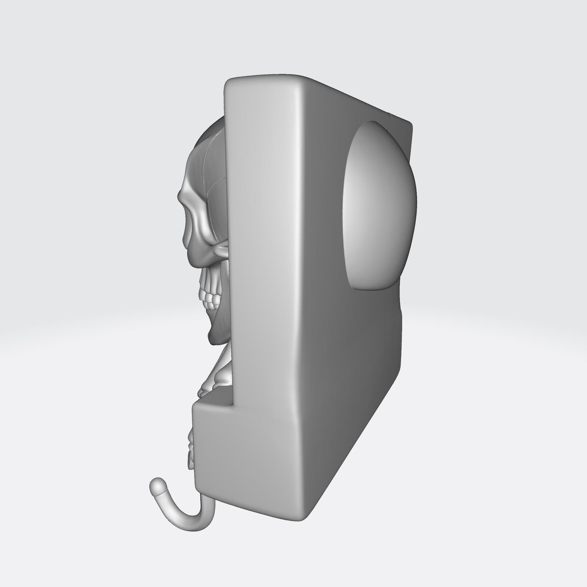 Skull Key Holder 3D Print Model: Gothic Skeleton Wall Hook (STL/OBJ) - Etsy