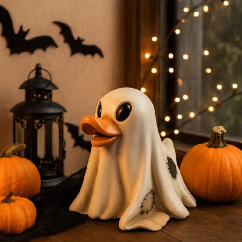 Ghost Duck 3D Print Model: Spooky Halloween Rubber Duck (digital ...