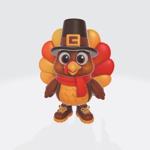 3D Baby Turkey Model, Thanksgiving Decor STL/OBJ (digital Download) - Etsy