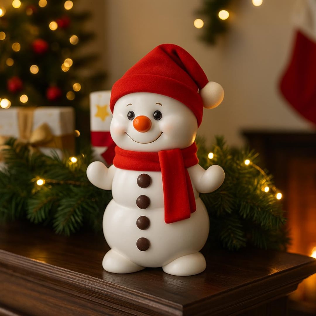 3D Print Christmas Snowman: Holiday Decor Figurine (digital Download ...