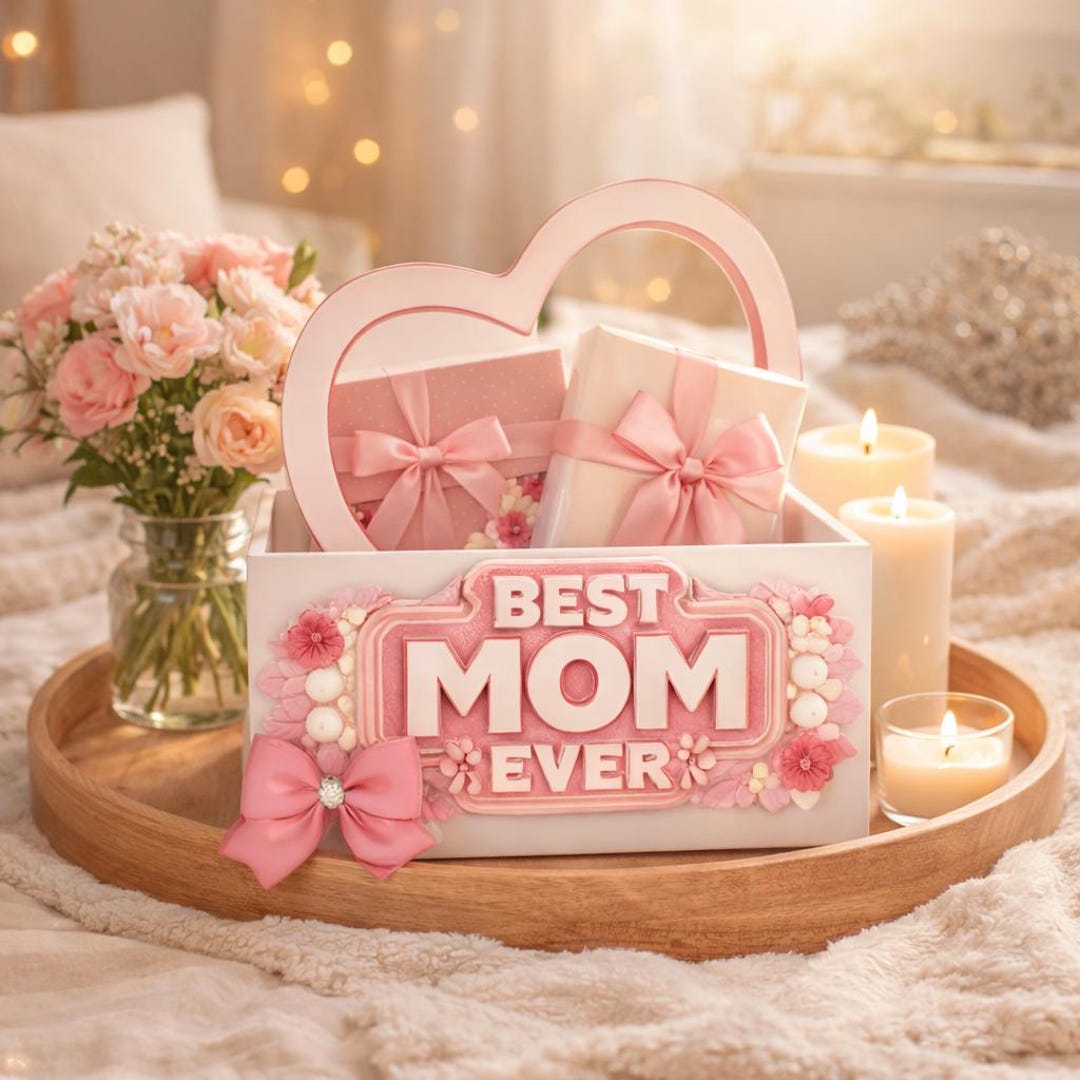 Mother’s Day Gift Basket STL OBJ 3MF 3d Printing | Best Mom Ever Hamper ...