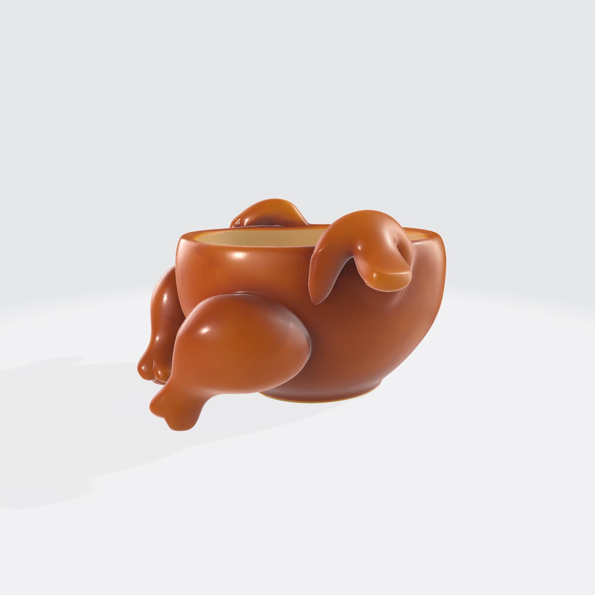 Turkey Bowl 3D Print File: Funny Thanksgiving Decor (STL/OBJ) - Etsy