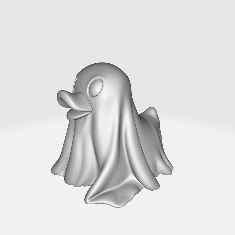 Ghost Duck 3D Print Model: Spooky Halloween Rubber Duck (digital ...