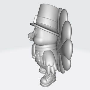 3D Baby Turkey Model, Thanksgiving Decor STL/OBJ (digital Download) - Etsy