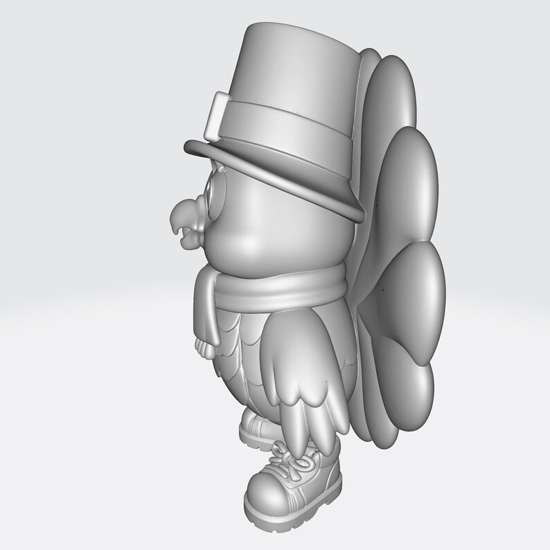 3D Baby Turkey Model, Thanksgiving Decor STL/OBJ (digital Download) - Etsy
