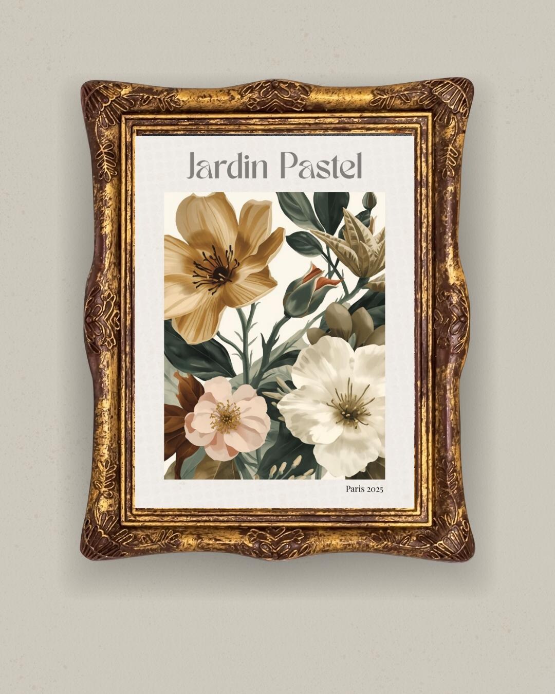 Cottagecore French Country Poster Digital Botanical Wall Art Print ...