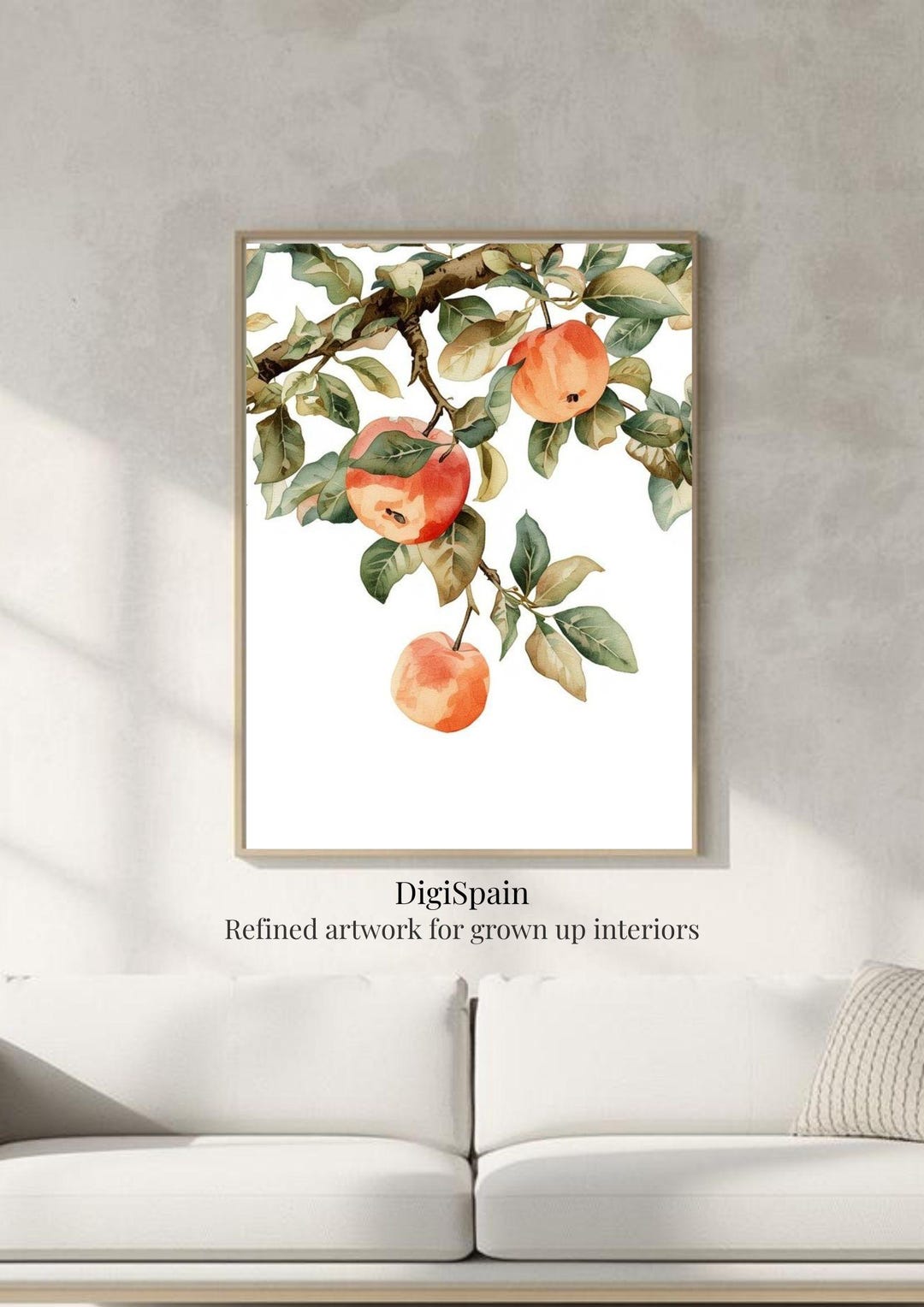 Modern Rustic Apple Tree Wall Art | Farmhouse Botanical Poster ...