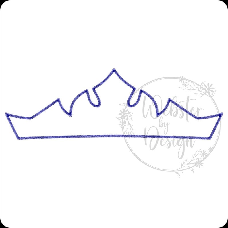 ITH in the Hoop Fabric Princess Crown for Sublimation | Snow Tiara ...