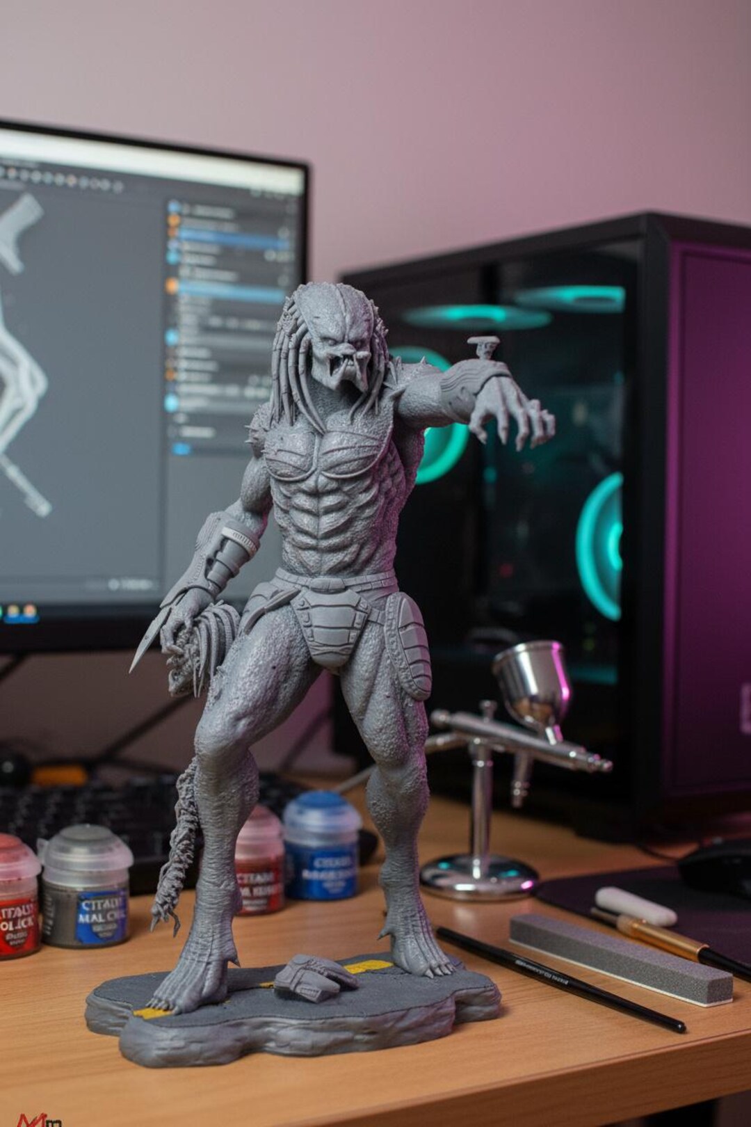 Predator/prey – Printable STL | 1/6 Display Statue | Resin 3D Print ...