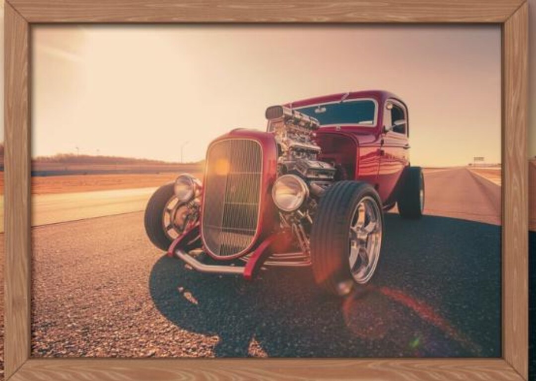 Vintage Hot Rod Wall Art & Phone Wallpaper Bundle (digital Download) - Etsy