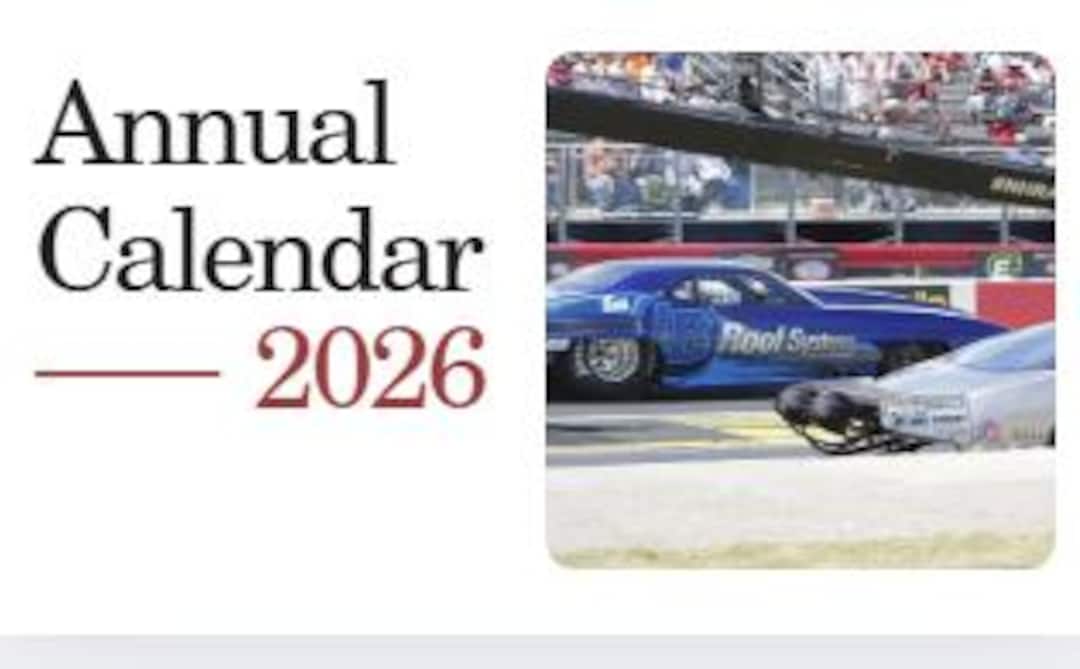 Dragster Car Calendar 2026 | Drag Racing Wall Calendar | Motorsport ...