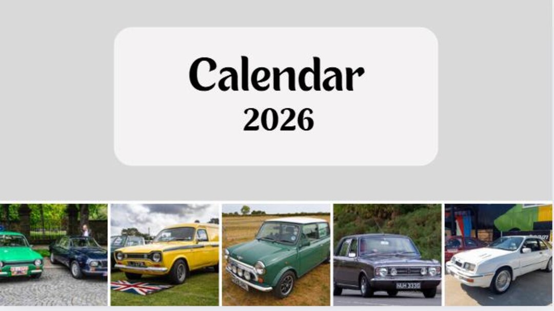 2026 Classic Car Calendar – Vintage Automotive Photography - Etsy