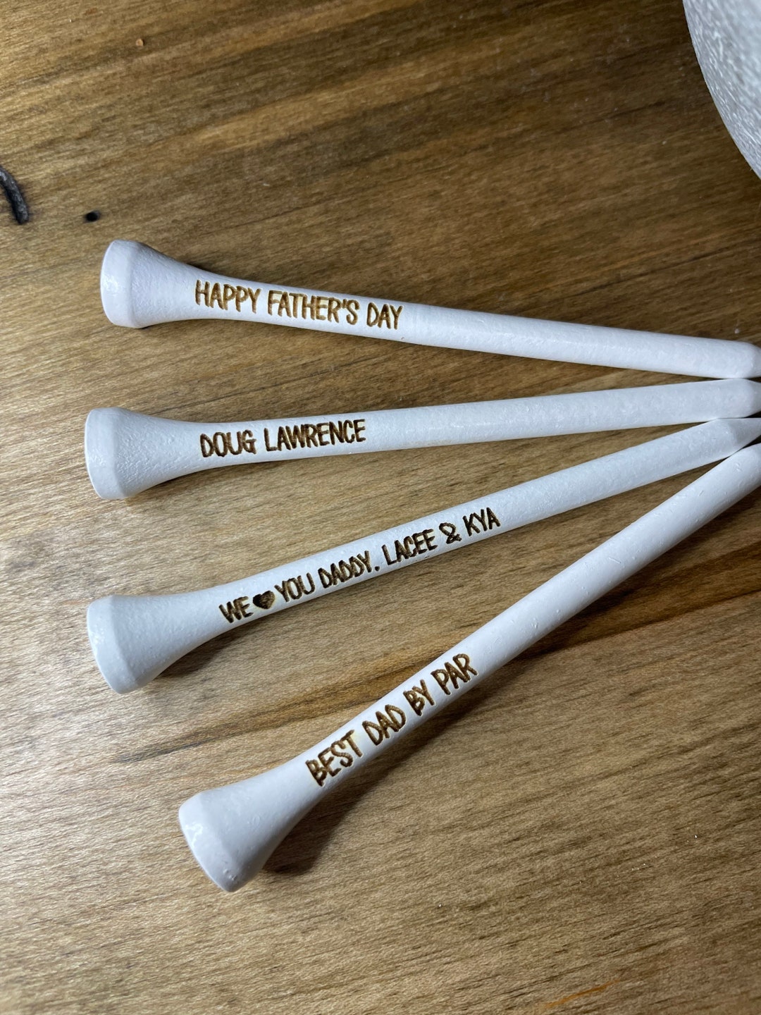Personalized Laser Engraved Custom Golf Tees - Etsy