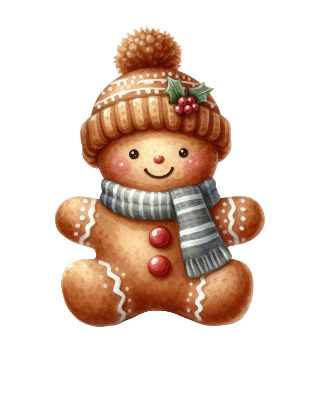 Hat Gingerbread Man Christmas Png Svg Design File Image Download for ...