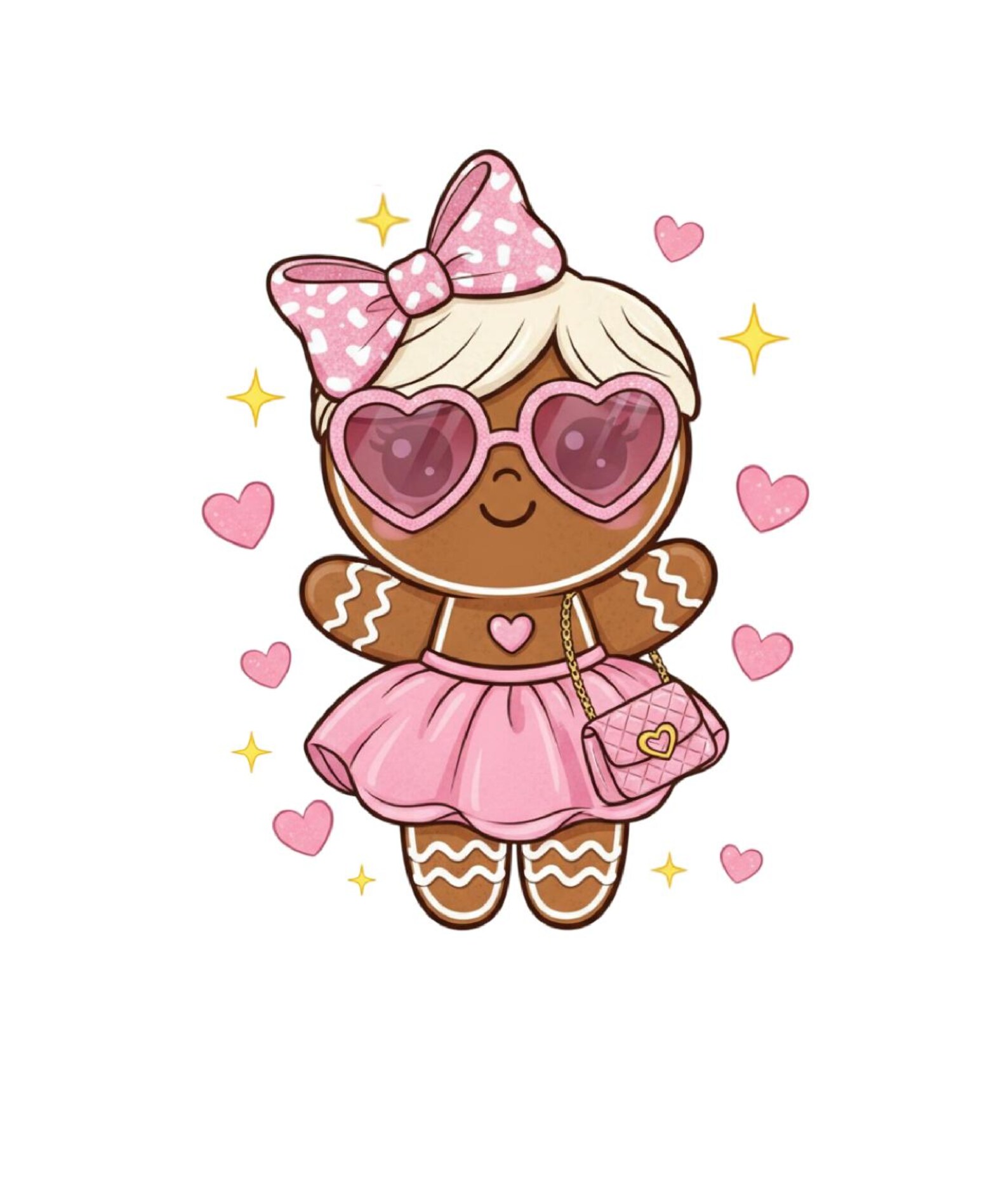 Gingerbread Girly Christmas Pngs - Etsy
