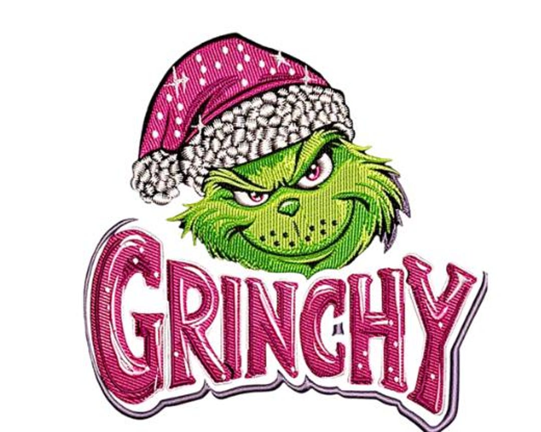 Grinchy Santa Bling Christmas Png Files Graphic Image Download for ...