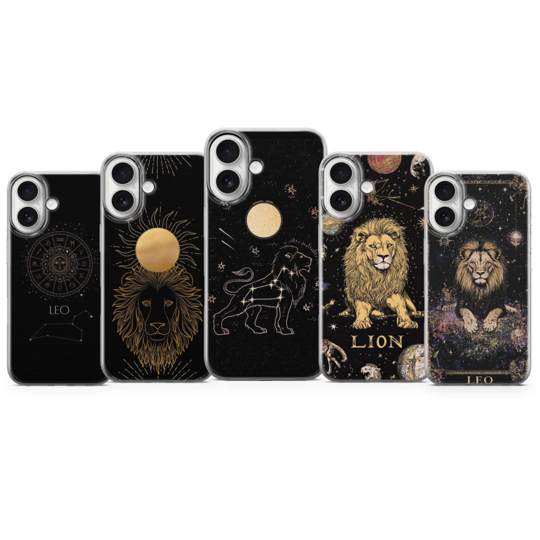 Leo Case Zodiac Cover for iPhone 17 Pro Max 16e 15 14 12 Samsung S25 ...