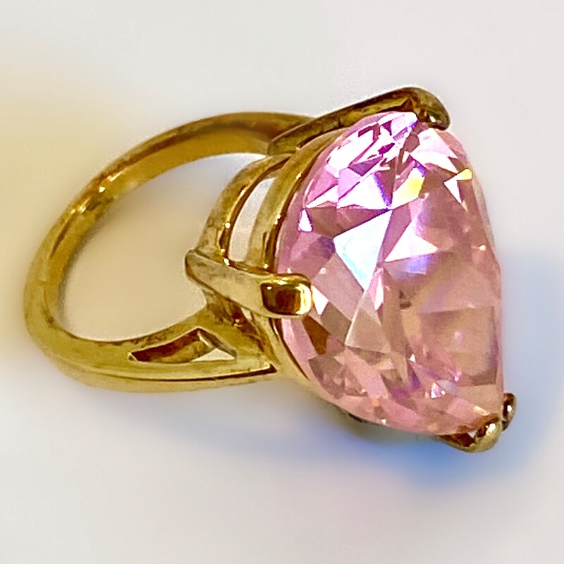 Pink Stone Ring - Etsy