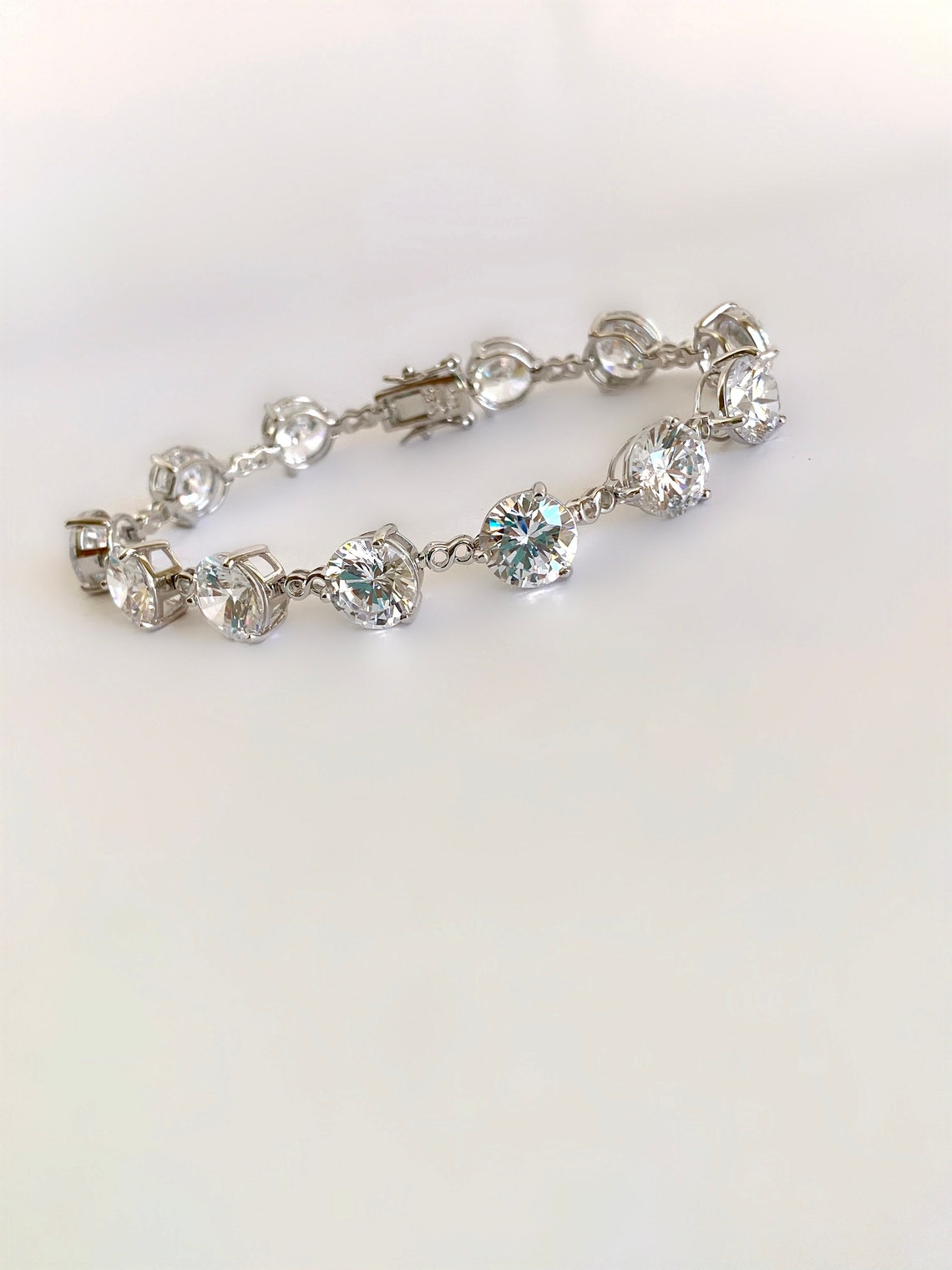 Sterling Silver 2 Stone Ring White Stone Large Stone Ring Statement ...