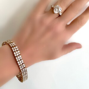 2 Tone Diamond Heart Locket Gold Vermeil Sterling Estate - Etsy