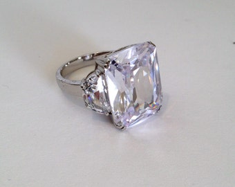 Large stone ring | Etsy