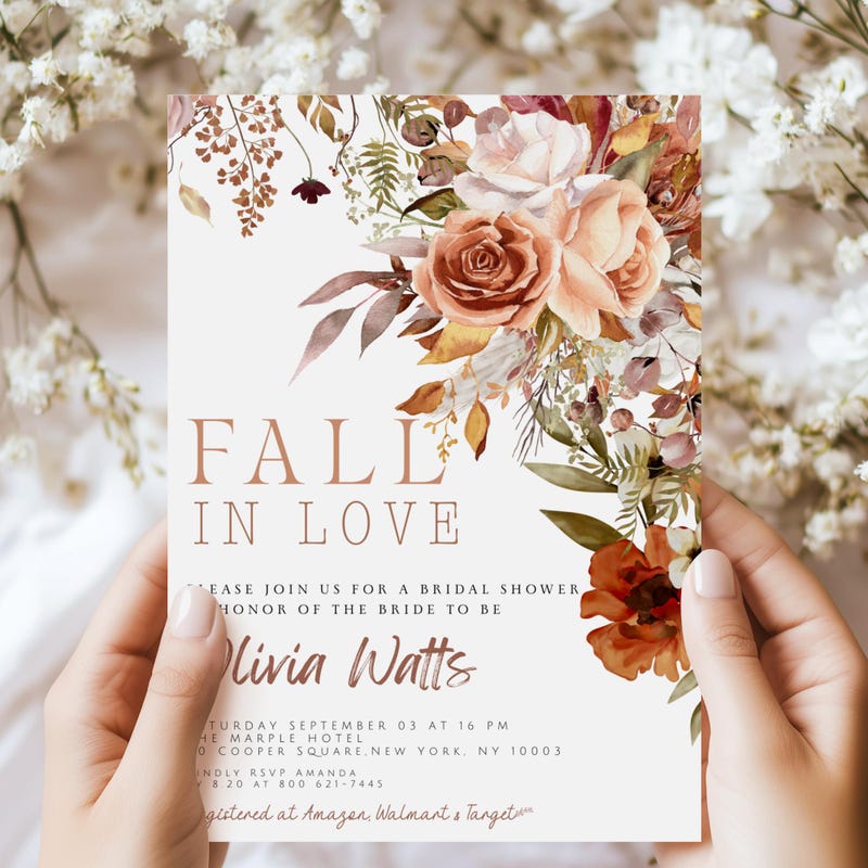 Fall in Love Invitation - Etsy