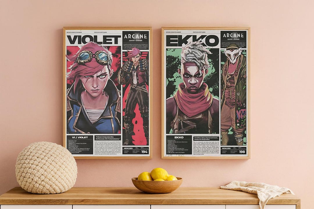 Arcane League of Legends Print: Vi and Ekko Fan Art (digital Download ...