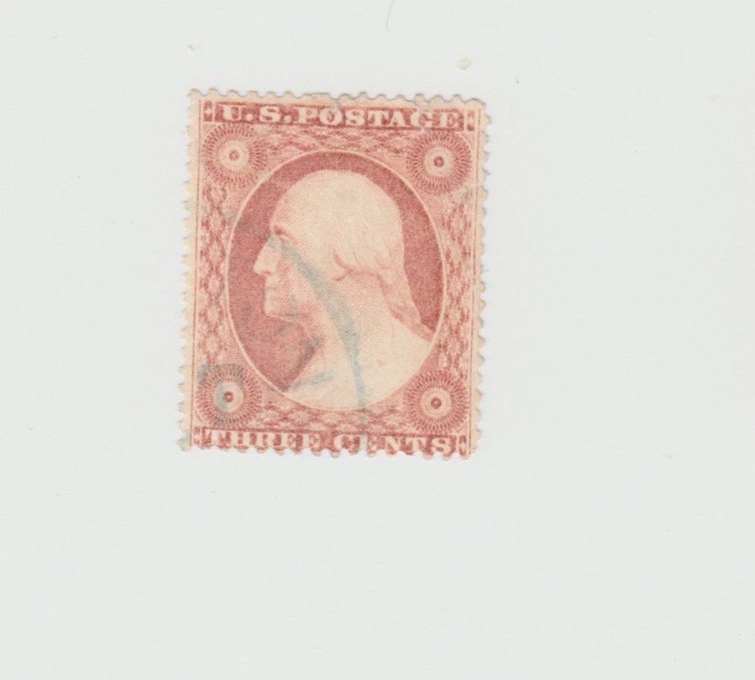 3 Cent Washington 1850's US Postage Stamp 26 - Etsy