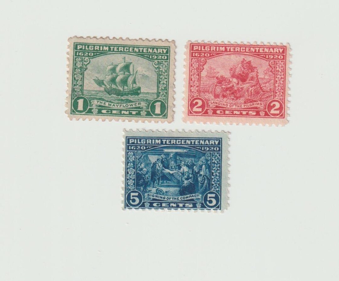 Mint 1920 Pilgrim Tercentenary US Postage Stamps 548-550 - Etsy