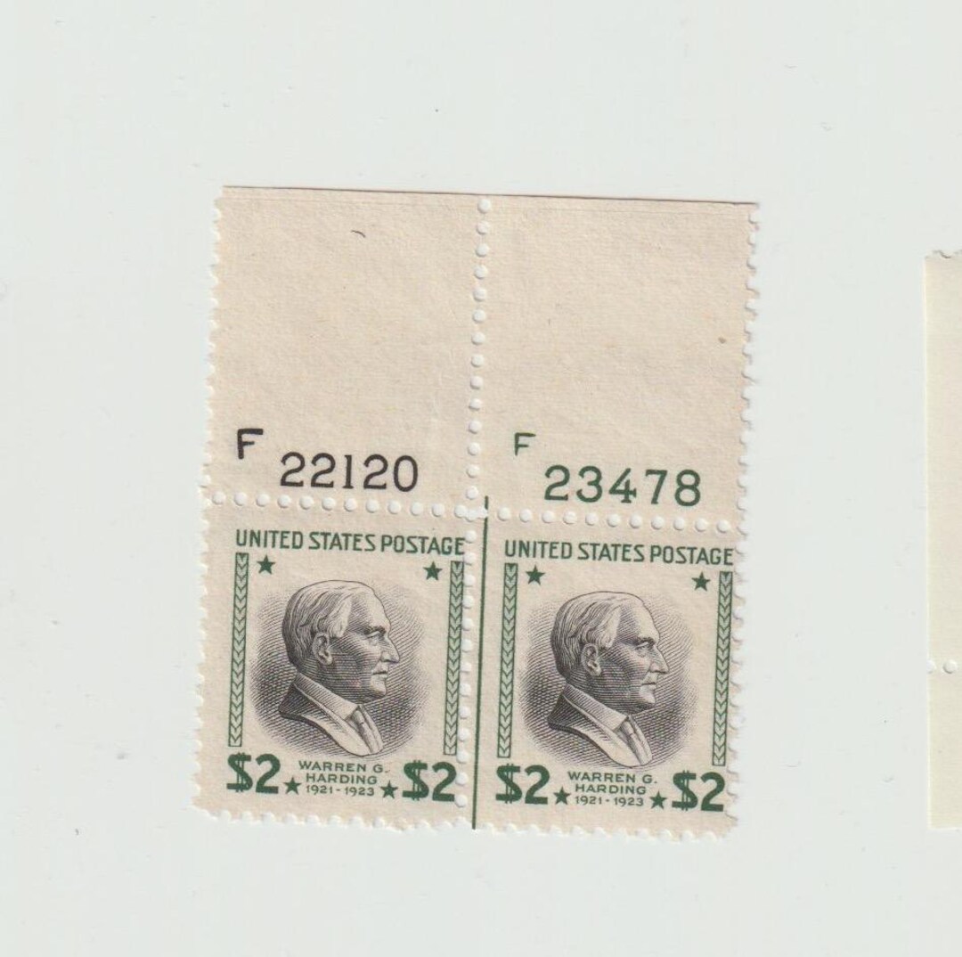 1938 2 Dollar Warren Harding US Postage Stamps 833 - Etsy