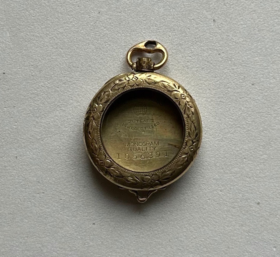 Vintage 14K Gold Filled Pocket Watch Case 25 Years - Etsy