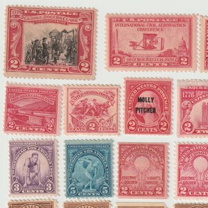 30 Mint 1920-30s Early US Postage Stamps, Reds/washington/edison - Etsy