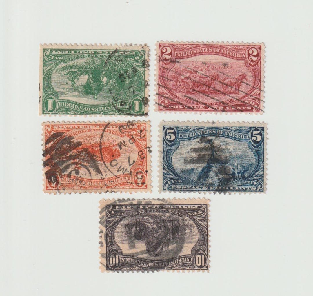 1898 Trans-mississippi Commemorative US Postage Stamps 285//290 - Etsy