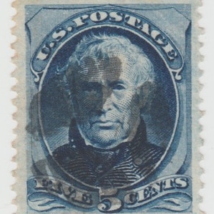 5 Cent Zachary Taylor US Postage Stamp 179 - Etsy
