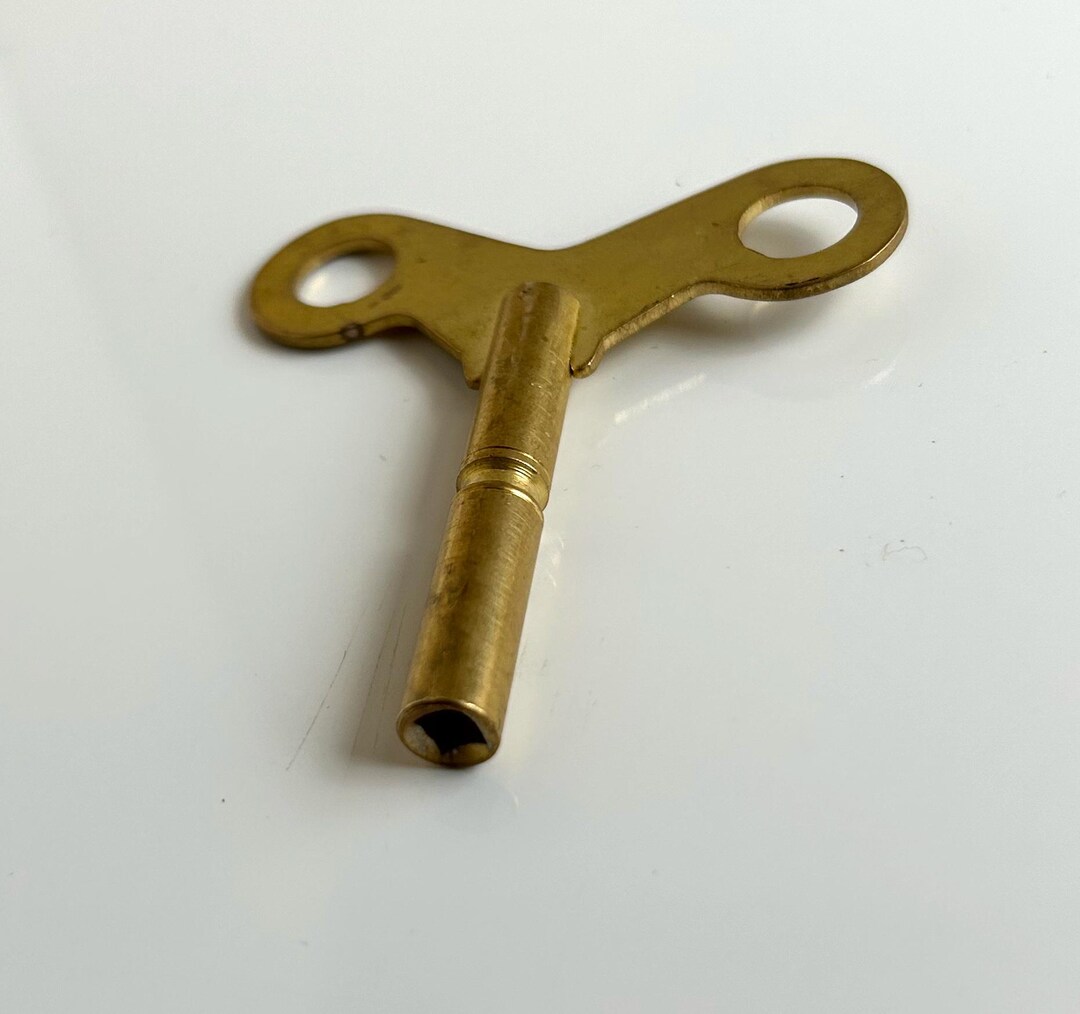 Old Brass Clock Key - Etsy