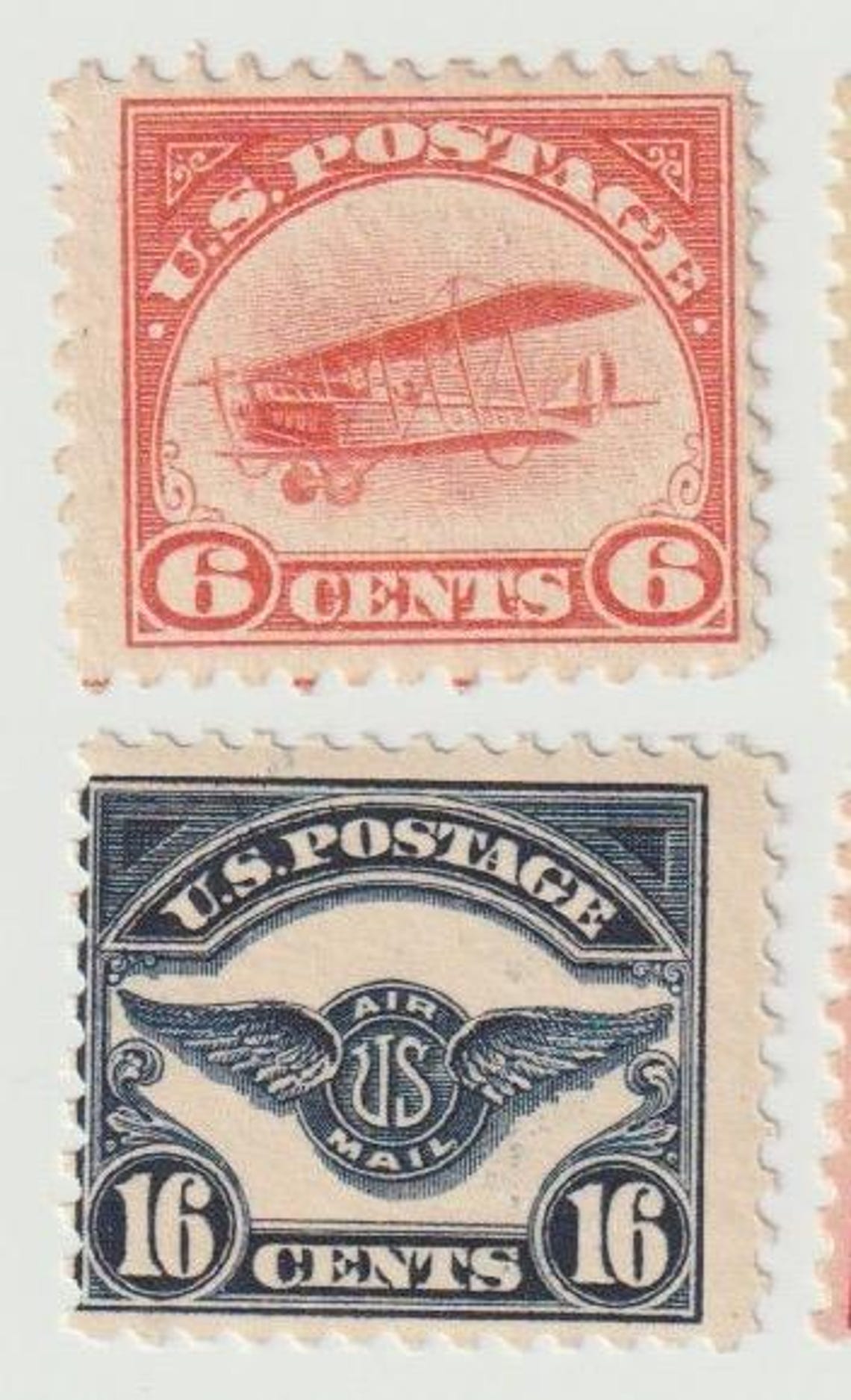 Mint C1 and C4-C6 1923 Airmail US Postage Stamps - Etsy