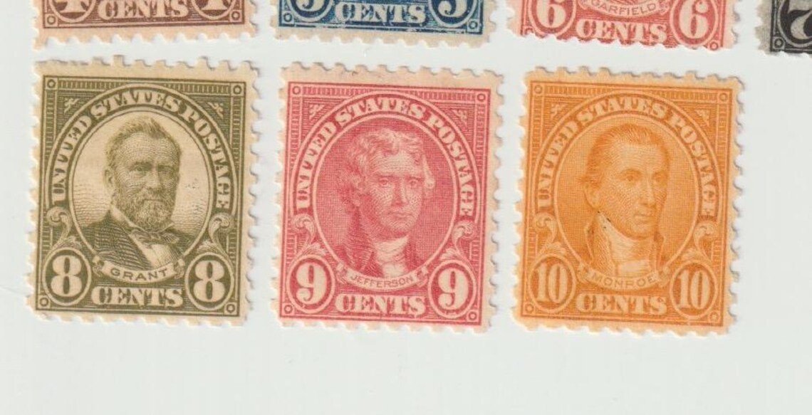 11 Old Mint 1920's US Postage Stamps Perf 10, 581-591 - Etsy