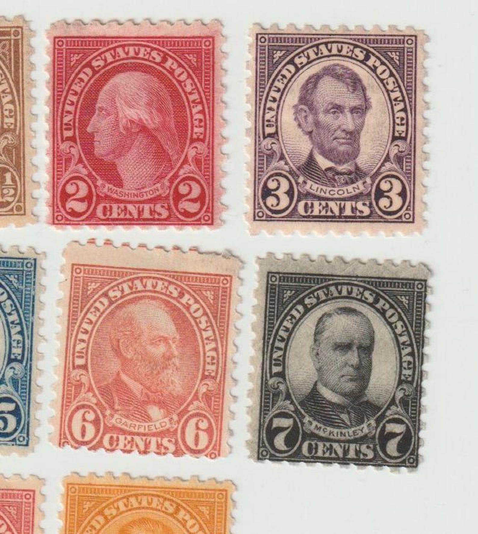 11 Old Mint 1920's US Postage Stamps Perf 10, 581-591 - Etsy