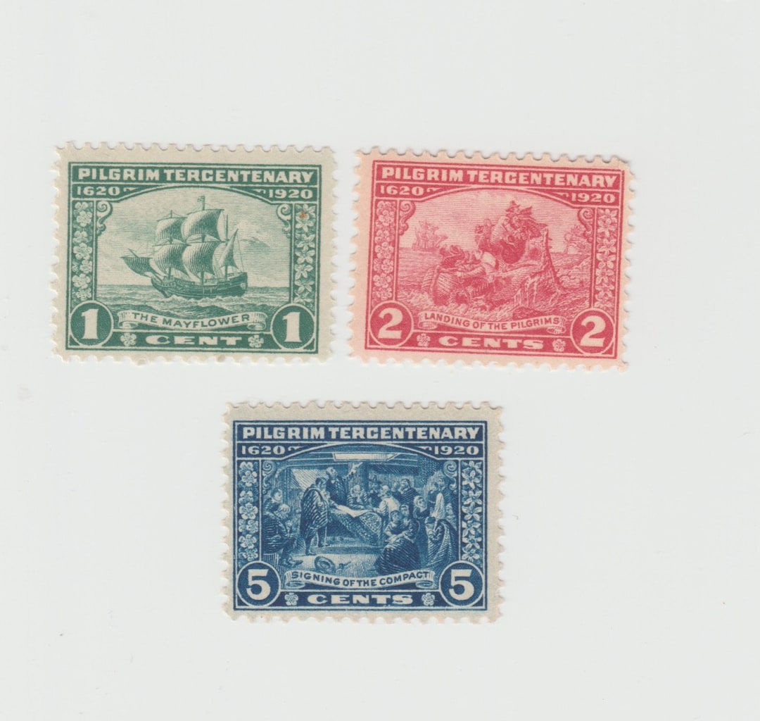 Mint 1920 Pilgrim Tercentenary US Postage Stamps 548-550 - Etsy