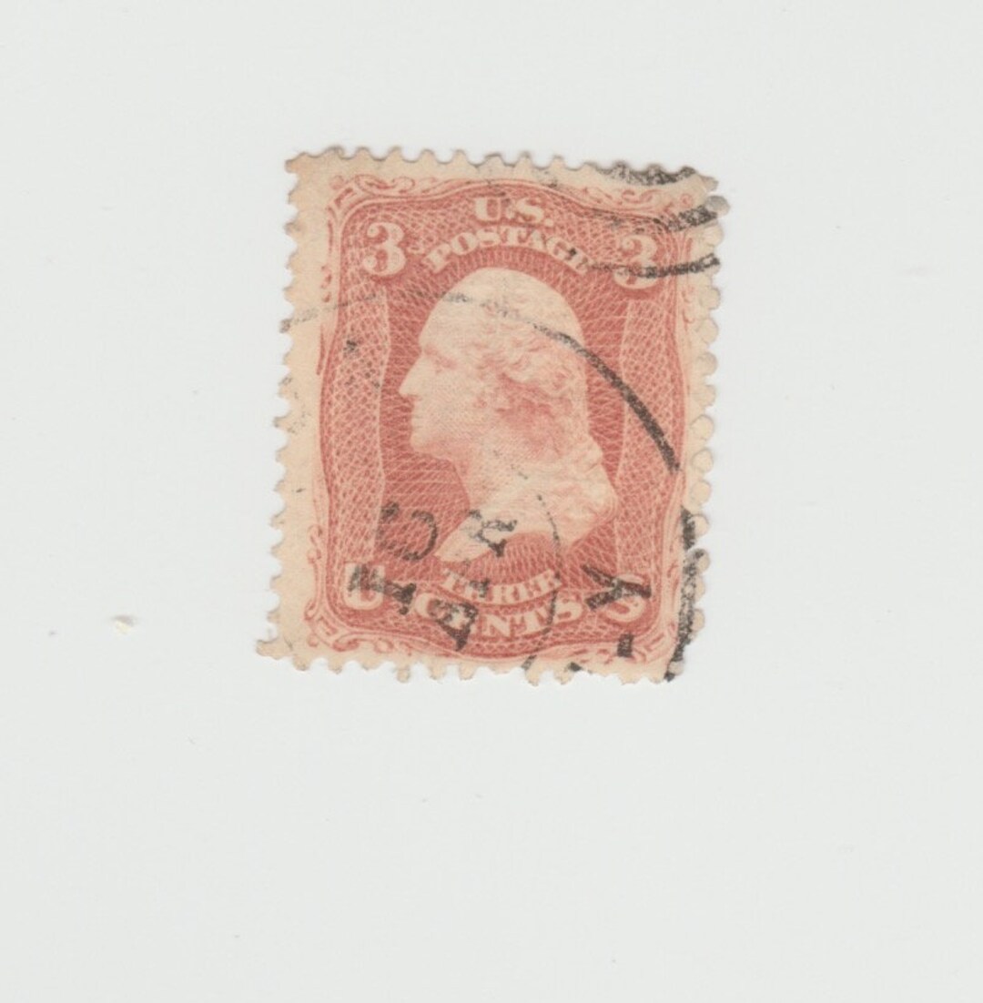 3 Cent Washington 1867 US Postage Stamp With F Grill 94 - Etsy