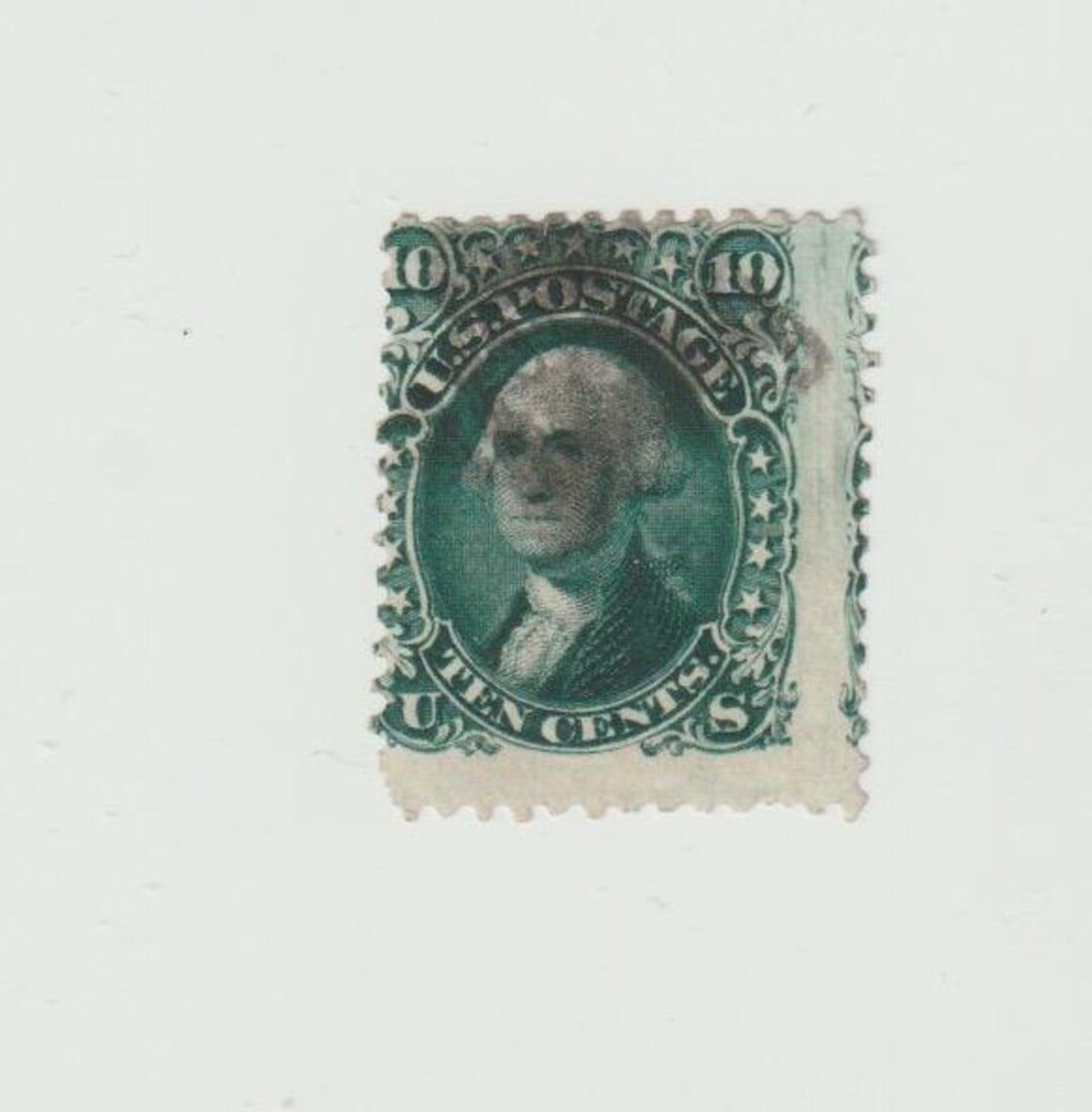 10 Cent Washington 1862 US Postage Stamp 68 - Etsy